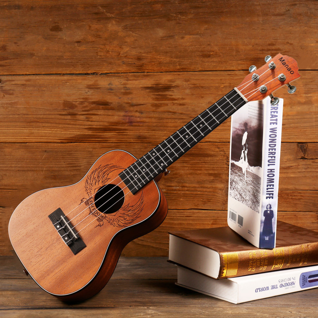 Concert Ukulele 23 Inch Ukelele Beginners Kit - Wings